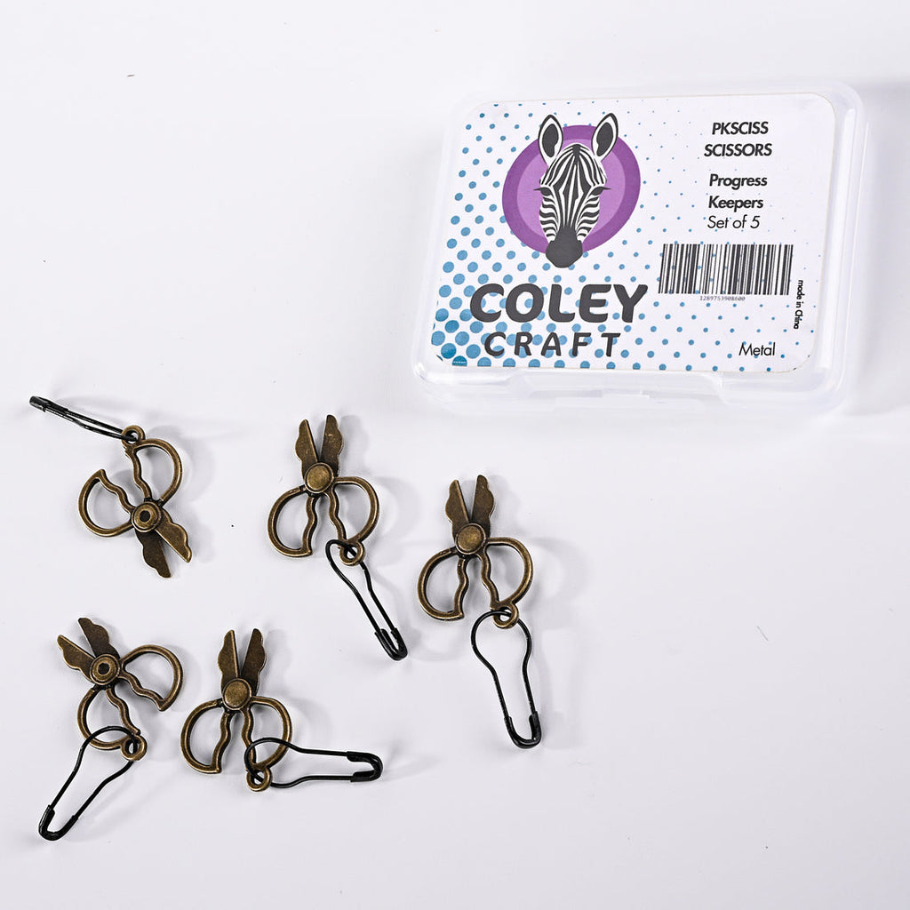Stitch Markers/ Progress Keepers - Scissors – Maker+Stitch